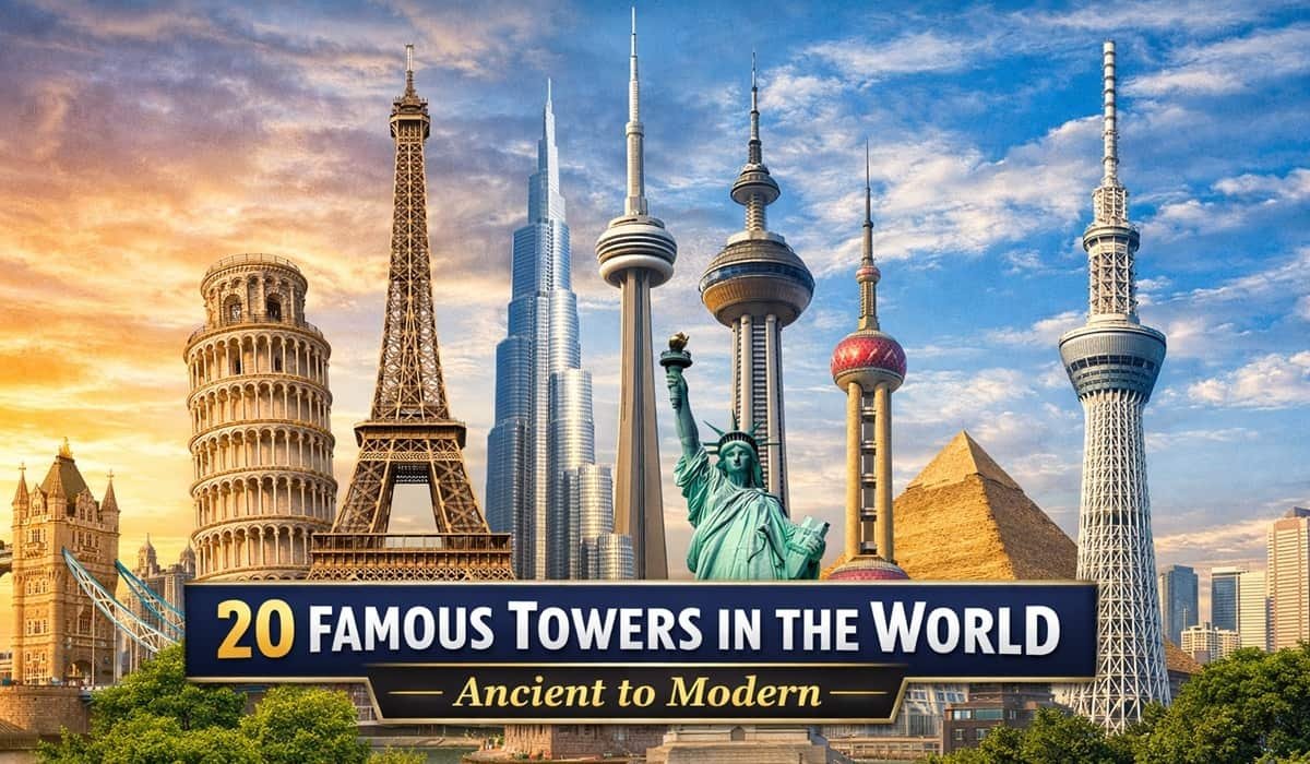 20 Most Famous Towers in the World (Ancient to Modern)